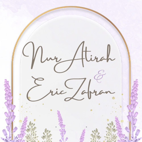Nur Atirah & Eric Zafran - Wedding Invitation | Jentayu Design Digital